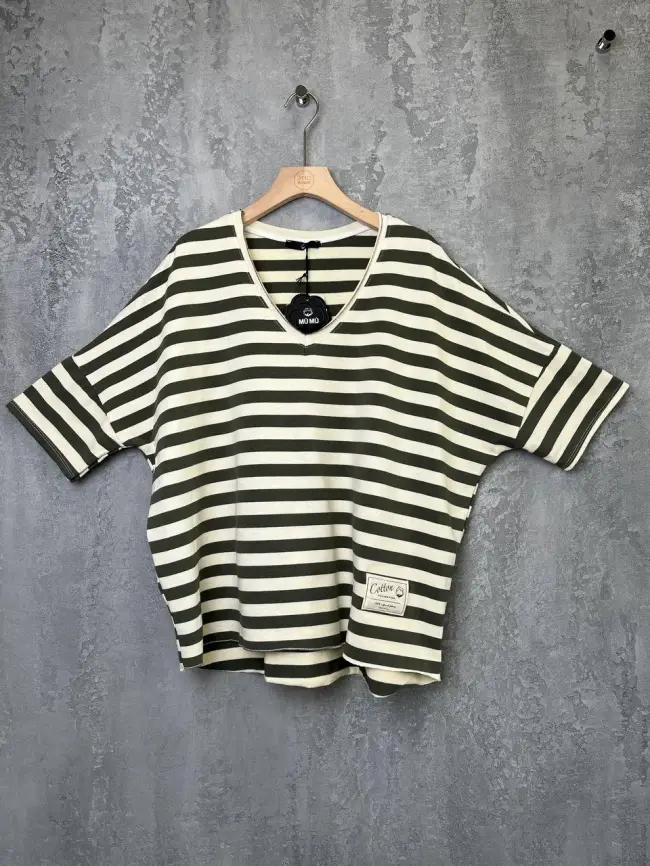 Футболка полоска Cotton 3497 :: Футболки