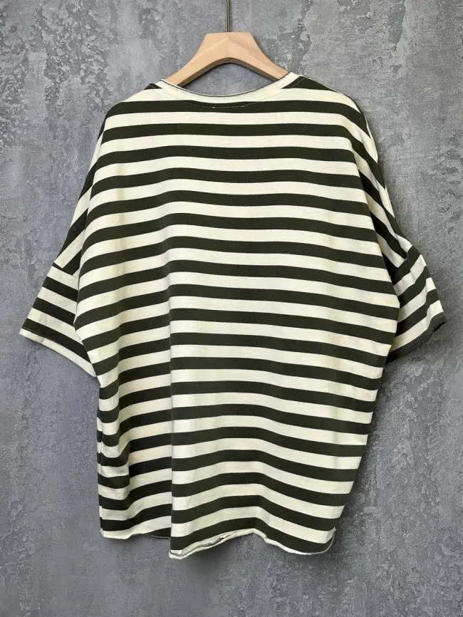 Футболка полоска Cotton 3497 :: Футболки