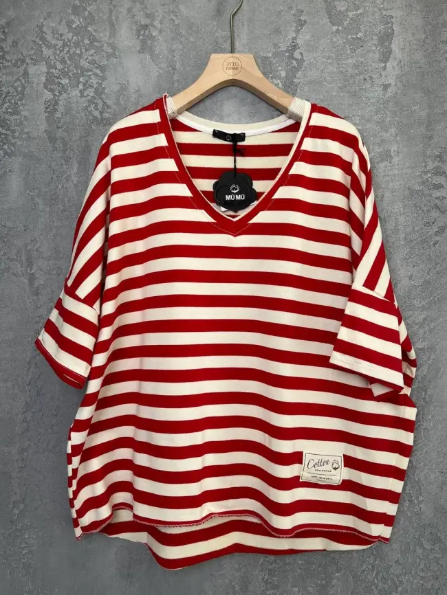 Футболка полоска Cotton 3497 :: Футболки